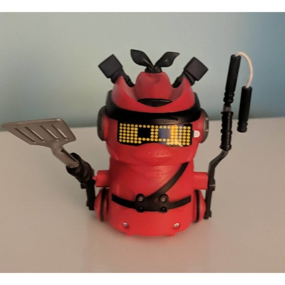Handmade | Toys | Spin Master Ninja Bots Battling Red Robot Comical ...